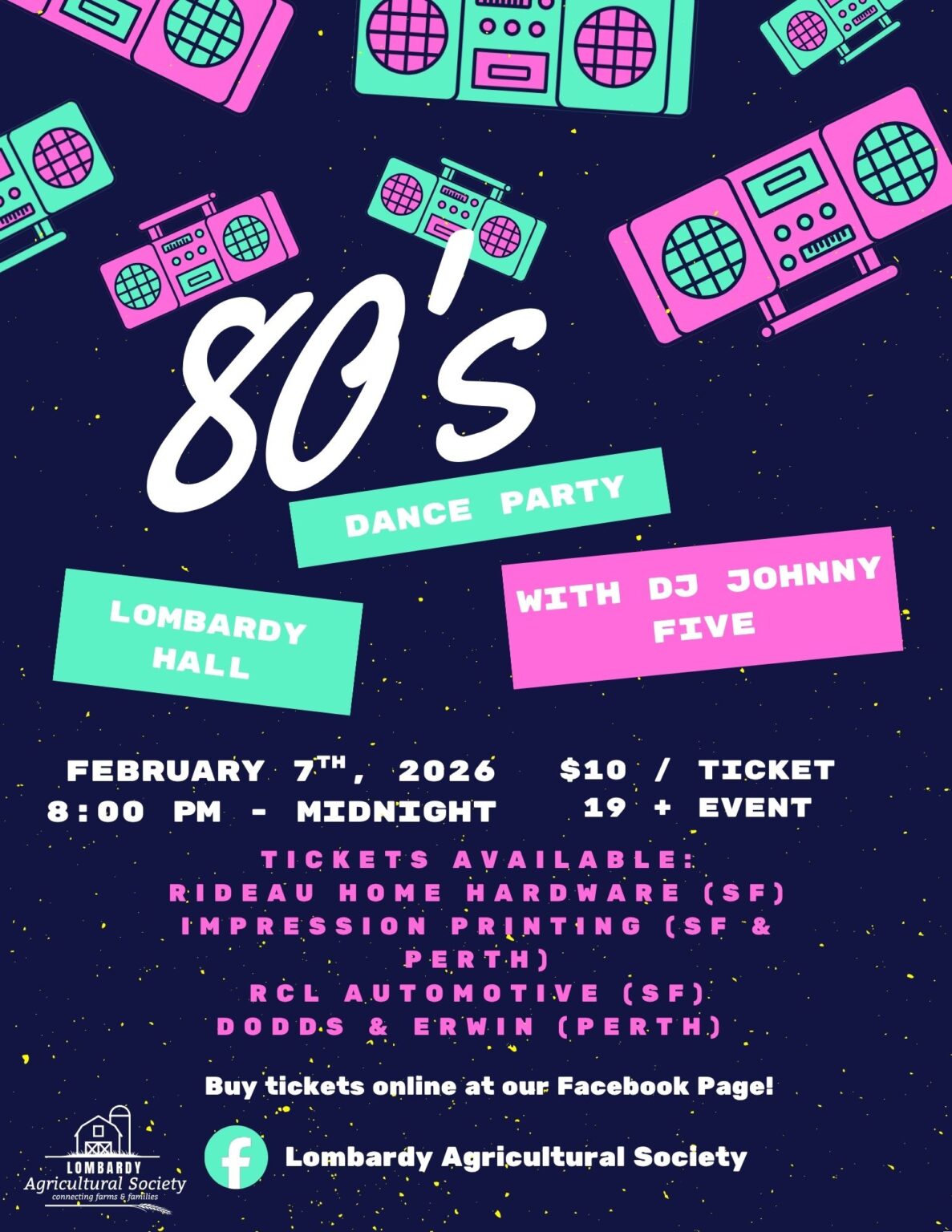 80’s Dance – Lombardy Agricultural Society
